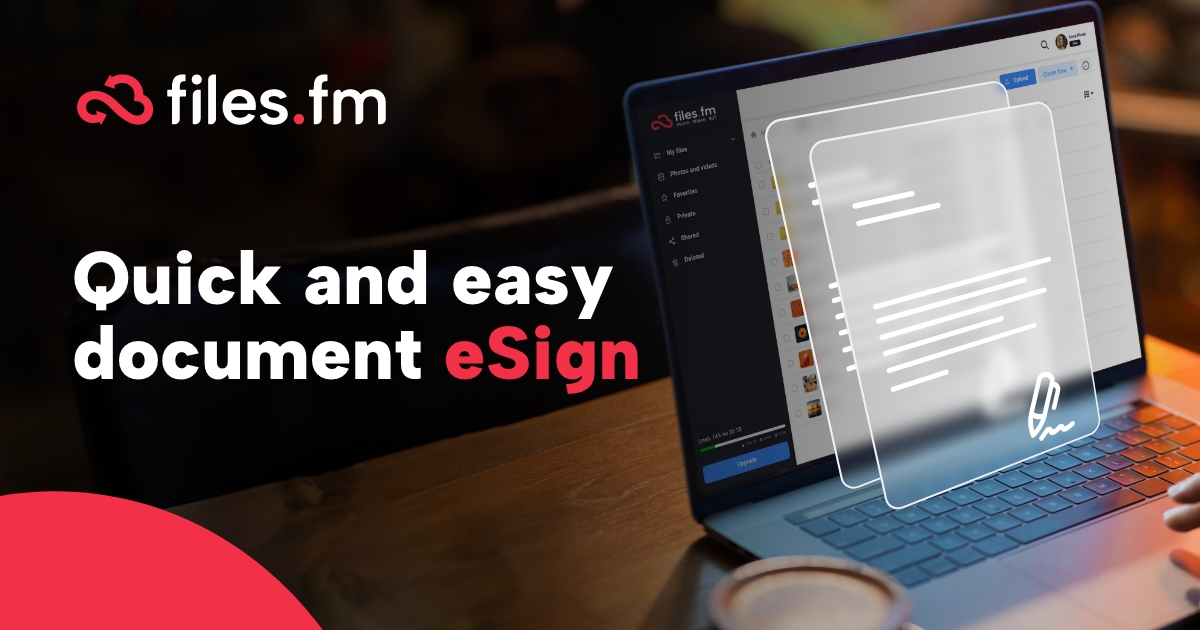 eSign documents quickly and easily